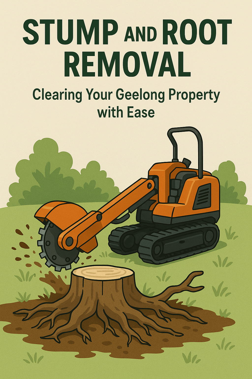 Stump and Root Removal: Clearing Your Geelong Property